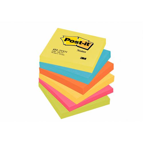 3M Post-it Notes [Variety Pack] 76x76mm - 6 pads [x100] - Go Jumbo