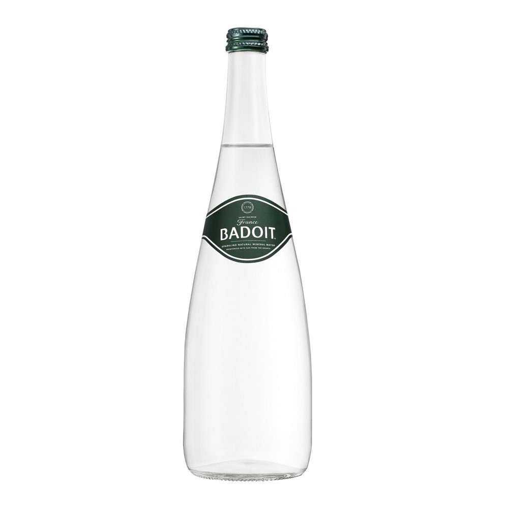 Badoit Naturally Sparkling Water - 12x750ml glass bottles - Go Jumbo