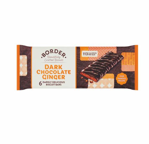 Border Dark Chocolate Ginger Bars - 6 pack - Go Jumbo