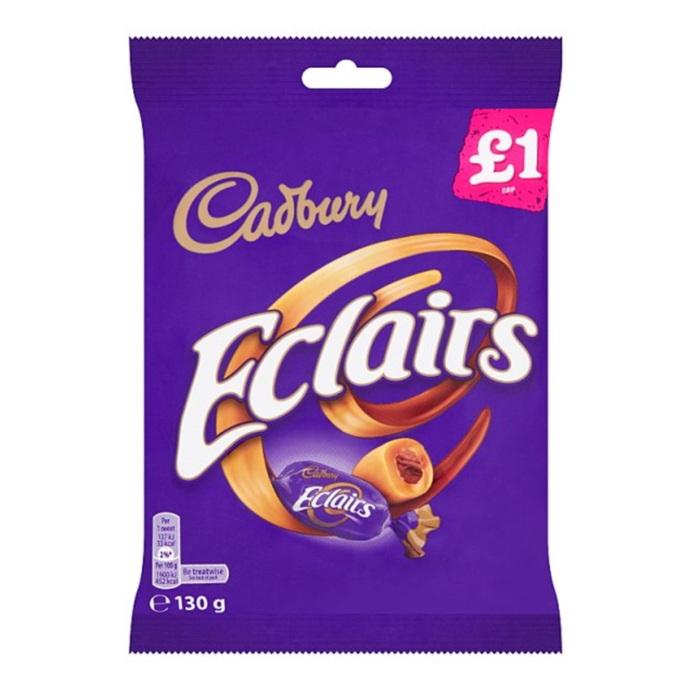 Cadbury Eclairs [Wrapped] - 12x130g packets - Go Jumbo