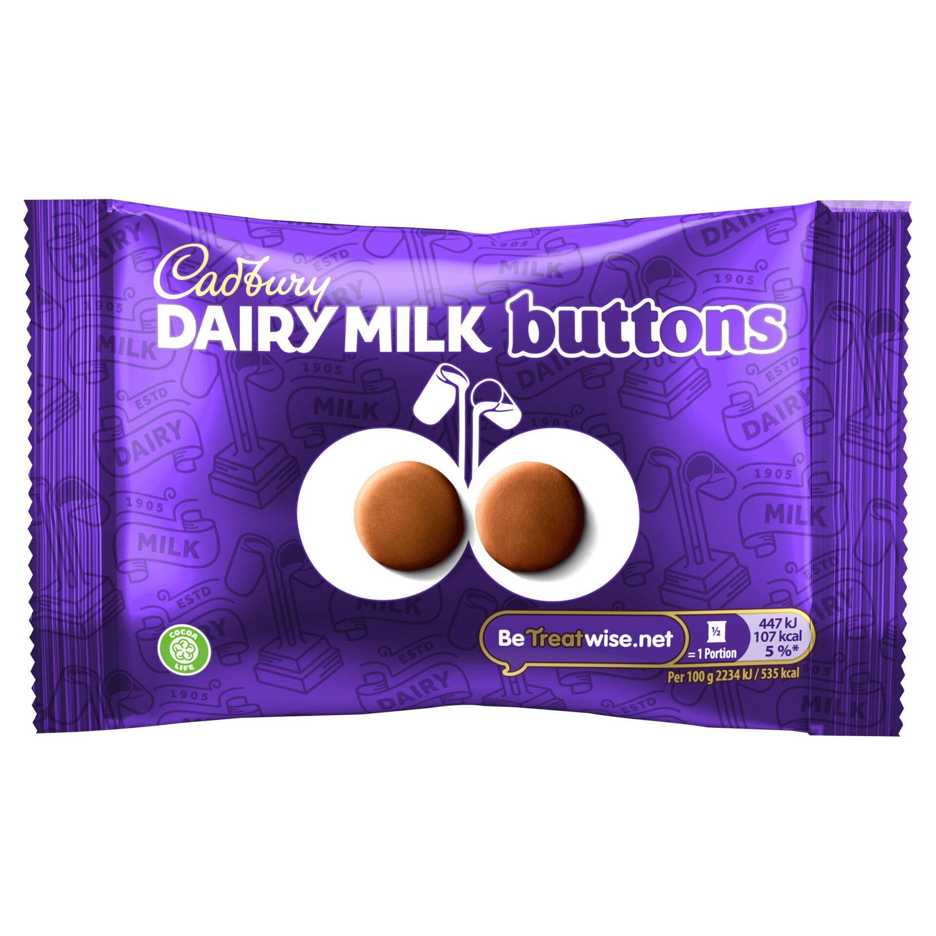 Cadbury Dairy Milk Buttons - 36x40g packets - Go Jumbo