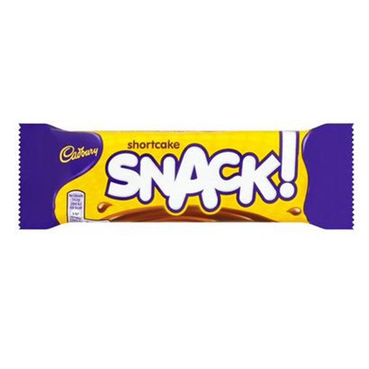 Cadbury Snack Shortcake Chocolate Biscuits - 36x40g wrapped biscuits ...