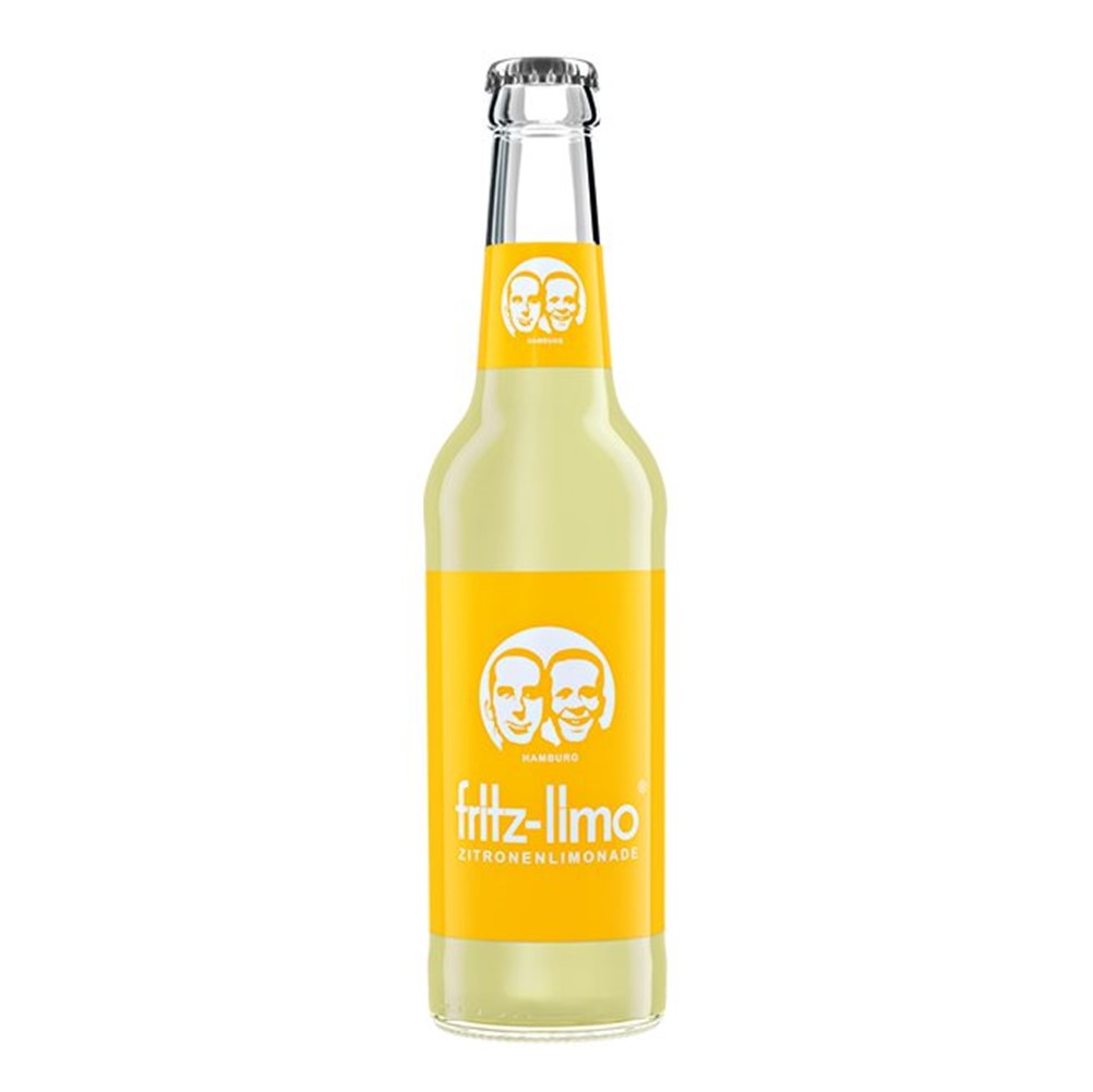 Fritz Kola Lemon Lemonade - 24x330ml glass bottles - Go Jumbo