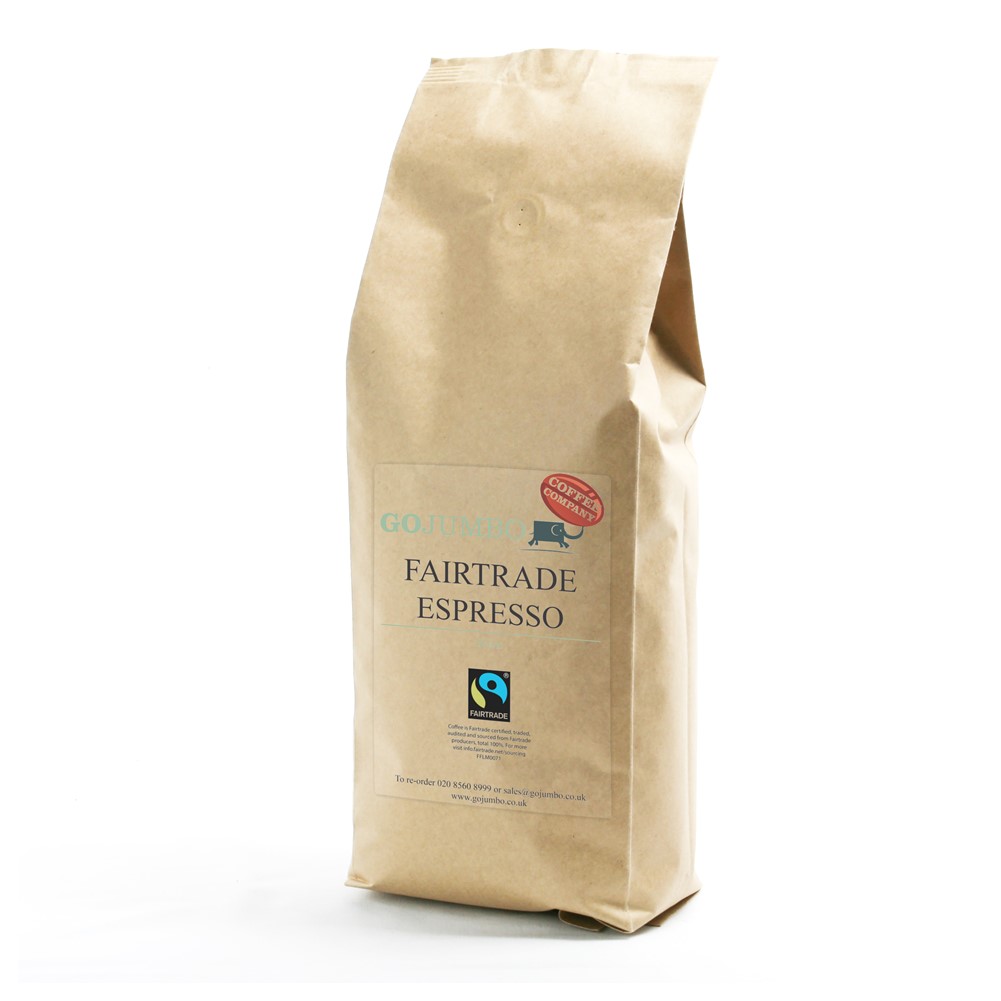 Go Jumbo Coffee Co Espresso Beans - 1kg packet [FT] - Go Jumbo