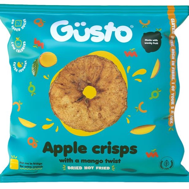 Gusto Crisps Apple & Mango Twist - 12x20g packets - Go Jumbo