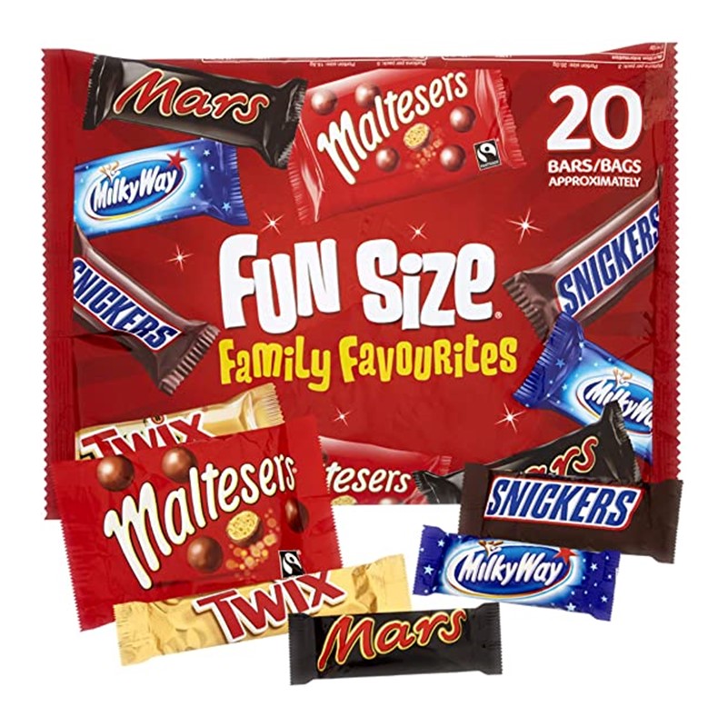 Mars Fun Size Variety Pack - 358g packet [20 bars] - Go Jumbo