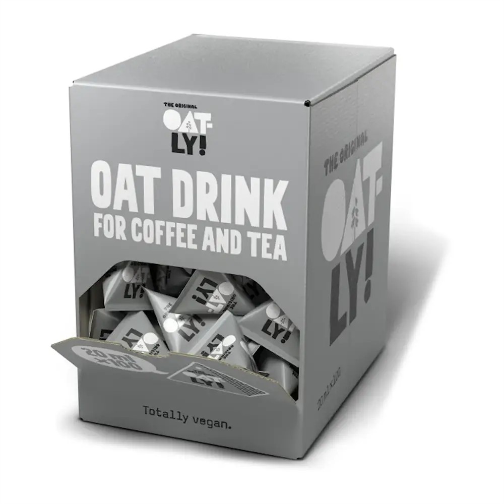 Oatly Oat Drink UHT Long Life - 100x20ml single serve mini cartons - Go ...