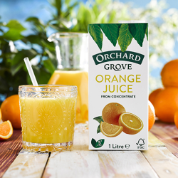Orchard Grove Orange Juice - 12x1L cartons - Go Jumbo