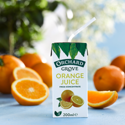 Orchard Grove Orange Juice - 24x200ml cartons - Go Jumbo