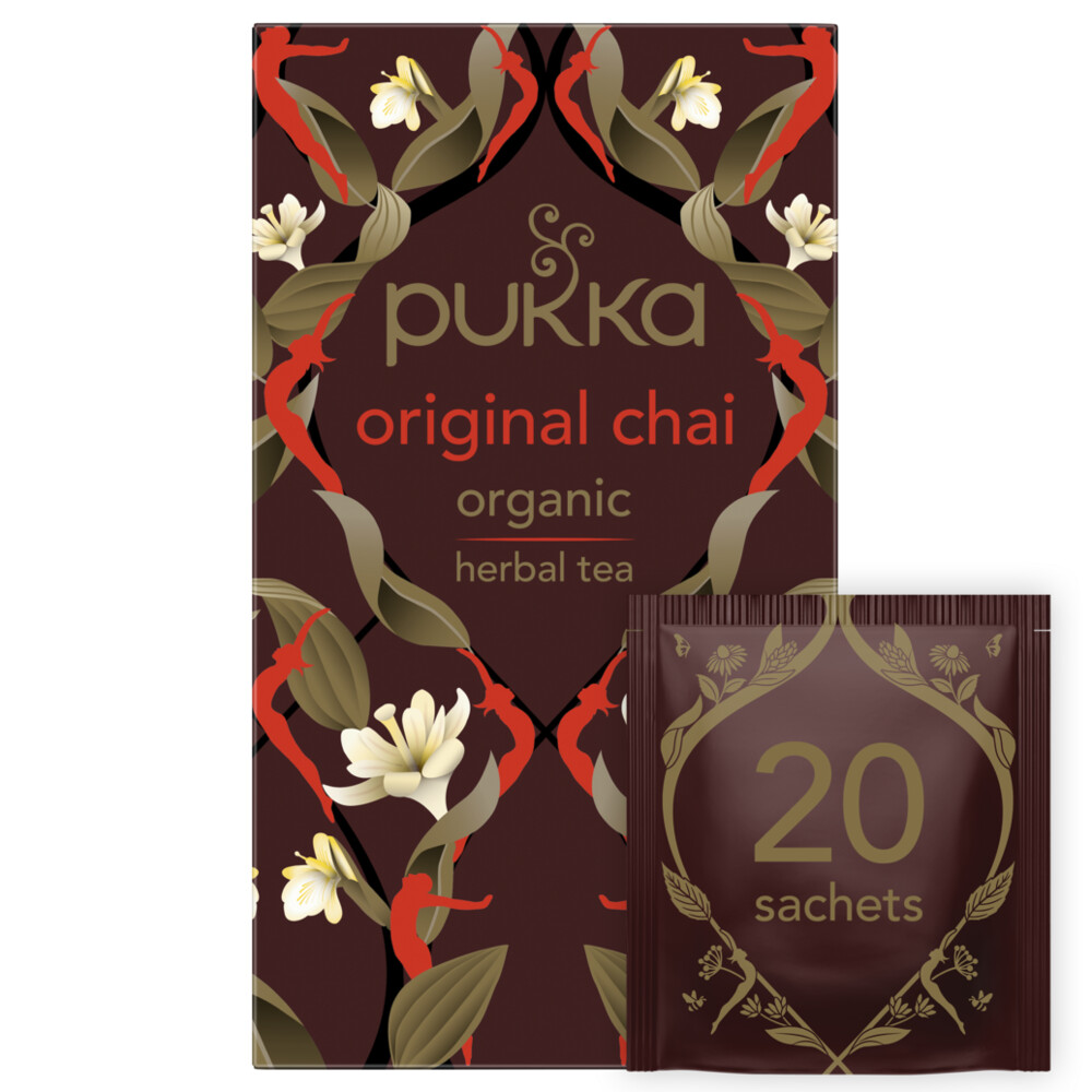 Pukka Tea Original Black Chai - 20 tea bags in envelopes [ORG] - Go Jumbo