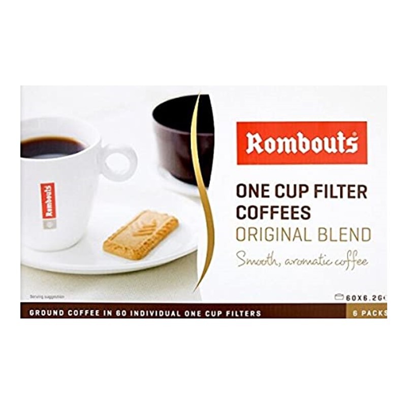Rombouts Filter Coffee Original Blend - 60x1-cup filters - Go Jumbo