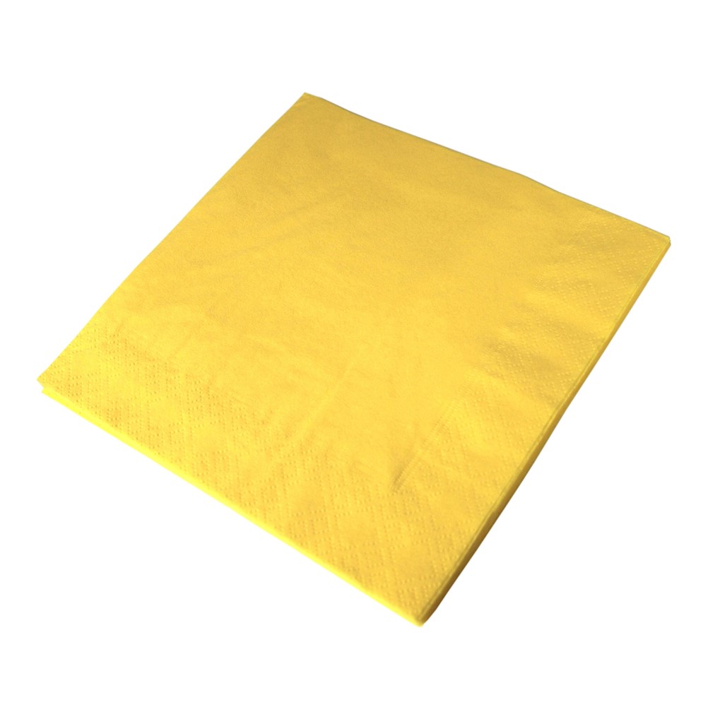 Swantex Napkins Yellow 33cm - 100x2 ply - Go Jumbo